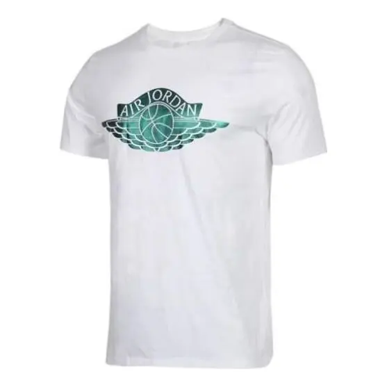 JORDAN 1 Wings Logo T-shirt 'white - White/green