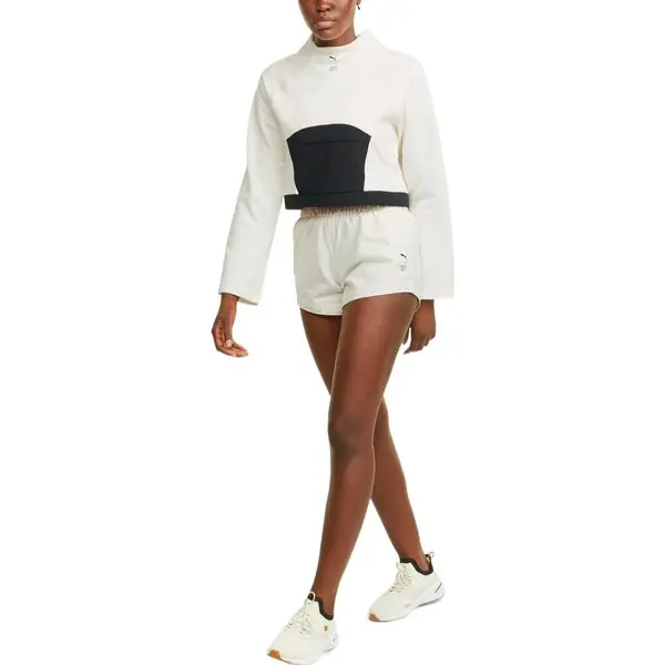 PUMA Train First Mile Mock Neck Long Sleeve Pullover