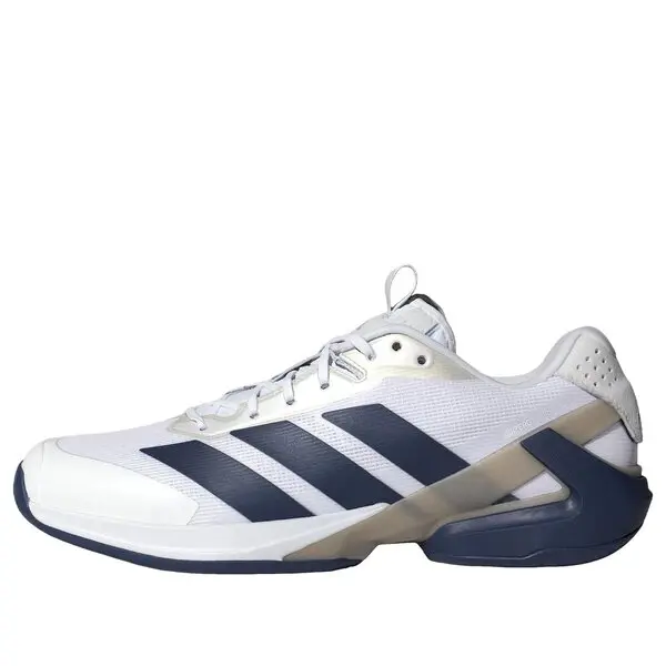 Adidas Adizero Ubersonic 5 Athletic Sneakers - Cloud White/dark Blue/silver Metallic