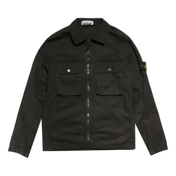 Stone Island Two-pocket Shirt Jacket - Black