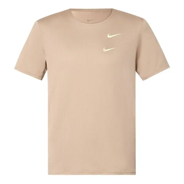 Nike As Nk Df Wr Rise 365 Gx Ss Hemp T-shirt - Yellow