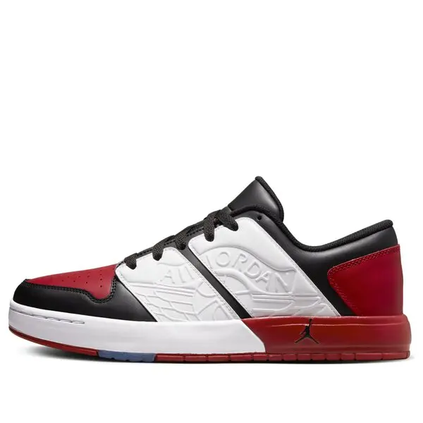 JORDAN Air Nu Retro 1 Low "varsity Red Black" Sneakers - Black/white/red