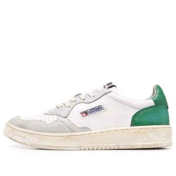AUTRY Super Vintage Low Sneakers - White/green/grey