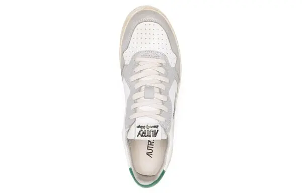 AUTRY Super Vintage Low Sneakers - White/green/grey