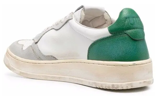 AUTRY Super Vintage Low Sneakers - White/green/grey