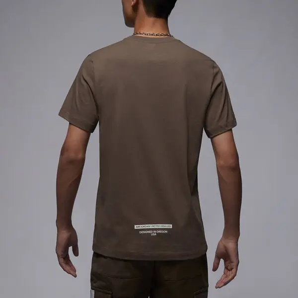 JORDAN Mocha Logo T-shirt 'brown