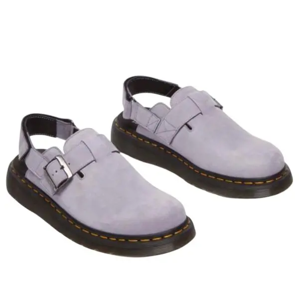 Dr. Martens Jorge Ii Suede Mules With Buckle Detailing