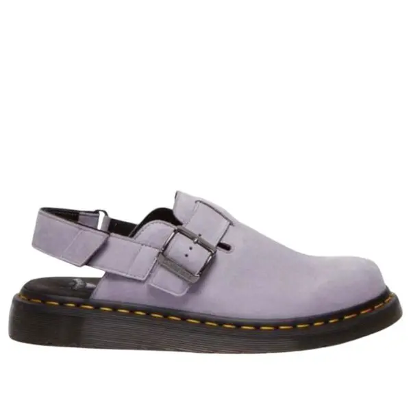 Dr. Martens Jorge Ii Suede Mules With Buckle Detailing - Purple
