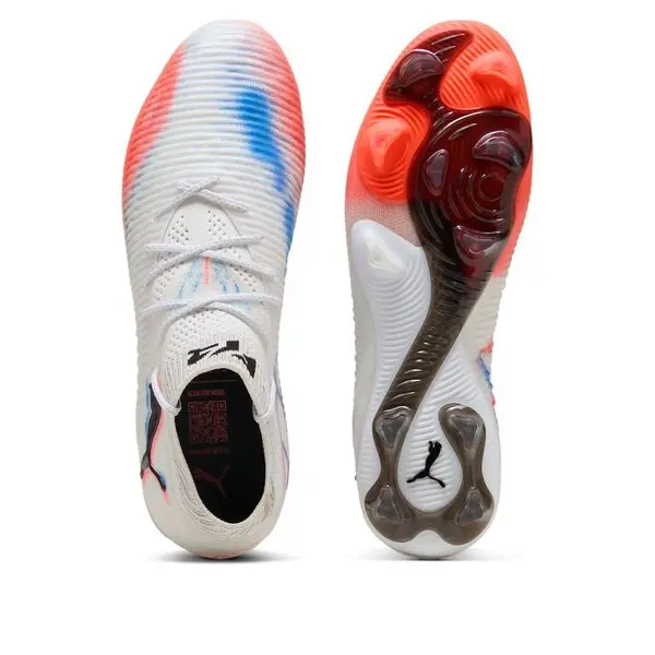 PUMA Future Ultimate Soccer Cleats - White/black/glowing Red