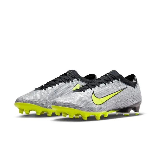 Nike Zoom Vapor 15 Elite 25 Ag-pro Sneakers - Silver/green/black