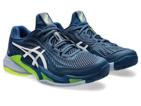 Asics Court Ff 3 Athletic Sneakers - Teal/yellow/white
