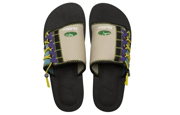 PUMA Butter Goods X Collaboration Slide Sandals - Black