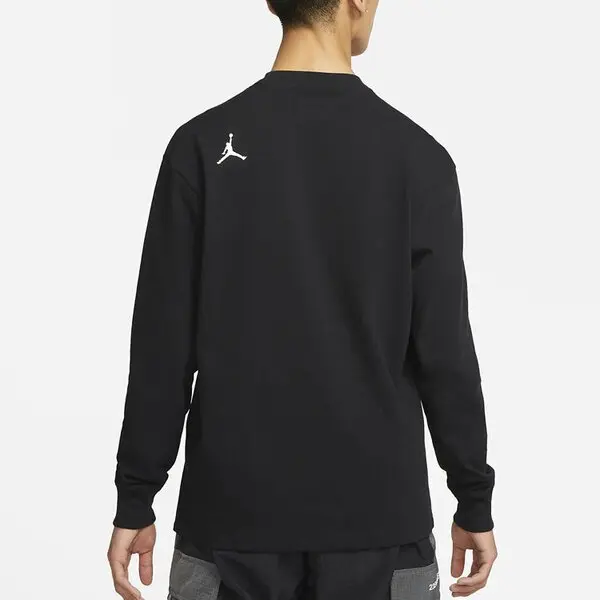 JORDAN Ss22 23 Engineered '85 Printing Long Sleeves Black T-shirt