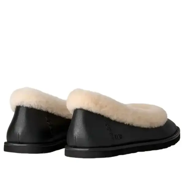 UGG Zora Leather Ballet Flat - Black