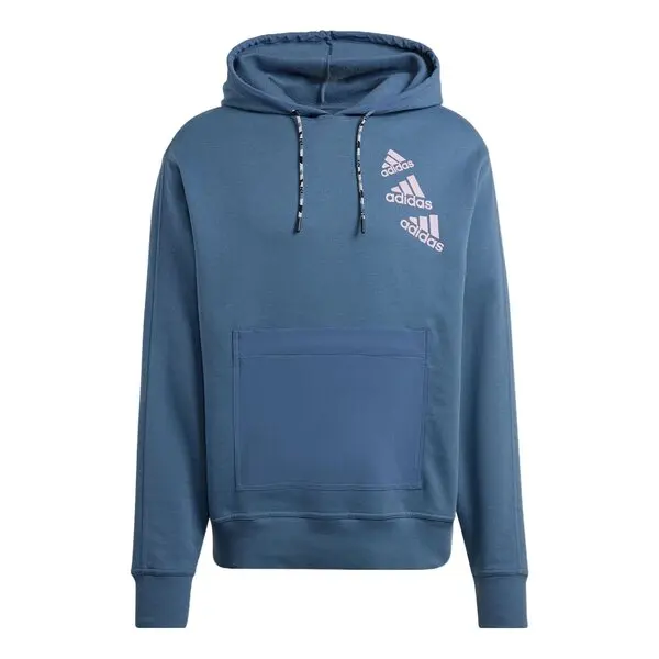 Adidas Solid Color Brand Drawstring Hooded Long Sleeve Hoodie - Default Colorway