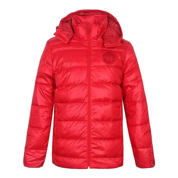 Adidas Manchester United Down Puffer Jacket - Red