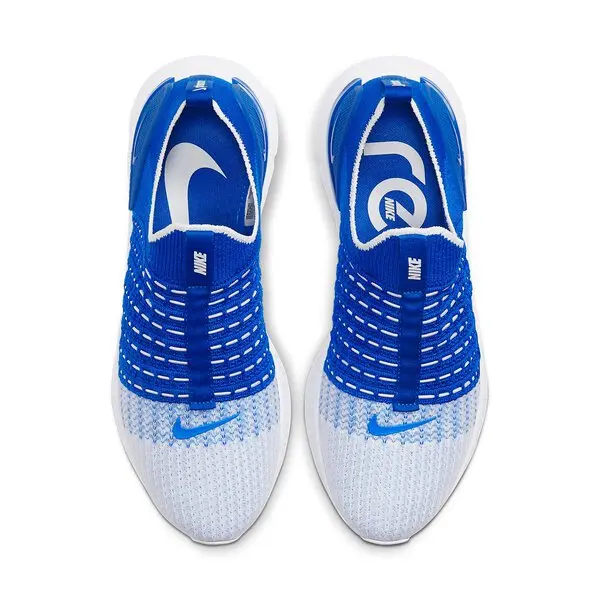 Nike React Phantom Run Flyknit 2 Athletic Sneakers - Blue/white