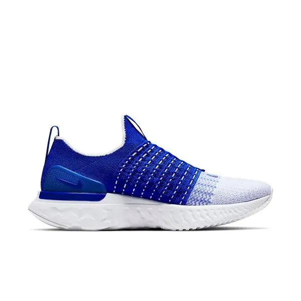Nike React Phantom Run Flyknit 2 Athletic Sneakers - Blue/white