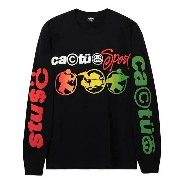 StÜssy X Cactus Plant Flea Market Sport Long-sleeve Tee - Black