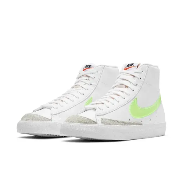 Nike Blazer Mid '77 Essential High Top Sneakers - White/gray/green