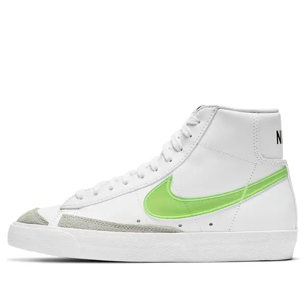 Nike Blazer Mid '77 Essential High Top Sneakers - White/gray/green