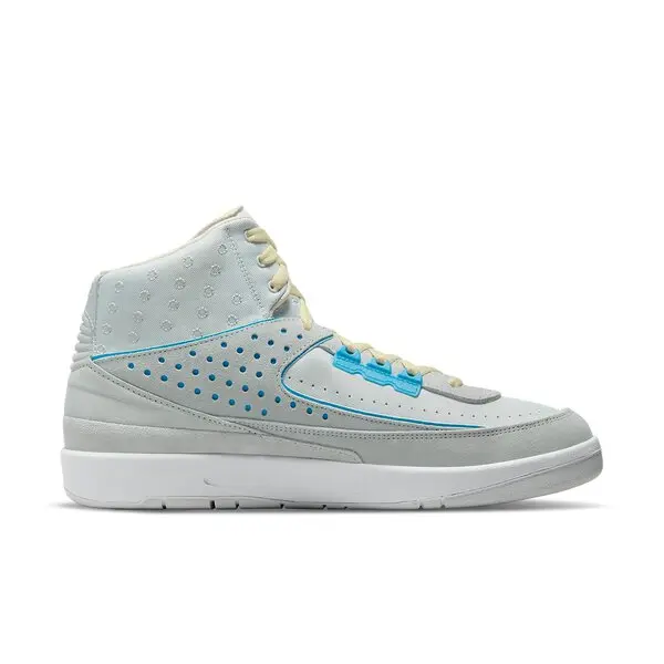JORDAN Air 2 Retro Sp X Union La "grey Fog" High Top Sneakers - Grey/blue