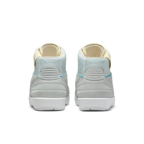 JORDAN Air 2 Retro Sp X Union La "grey Fog" High Top Sneakers - Grey/blue