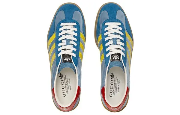 Gucci X Adidas Gazelle Sneaker - Light Blue/yellow