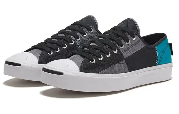 CONVERSE Jack Purcell Low Top Sneakers - Black/gray/blue