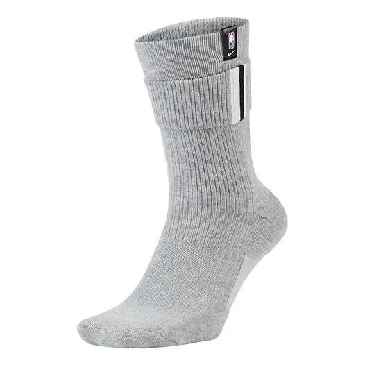Nike Brooklyn Nets Courtside Nba Sports Socks - Grey