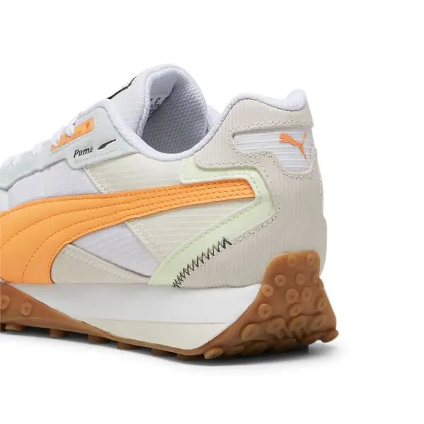 PUMA Blacktop Rider Sneakers - White/clementine