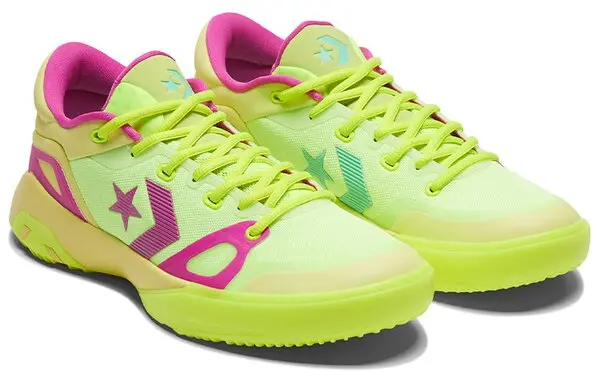 CONVERSE G4 Low 'hi-vis Collection' Sneakers - Yellow/pink