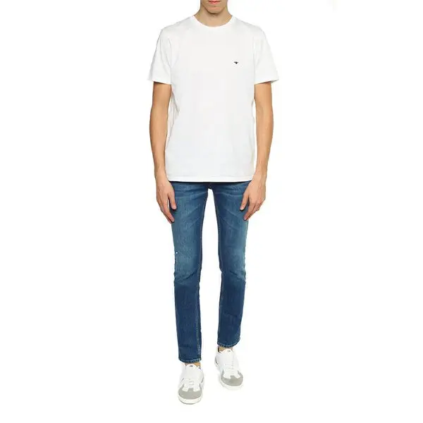 Dior Black Bee Embroidered Short Sleeve T-shirt - White