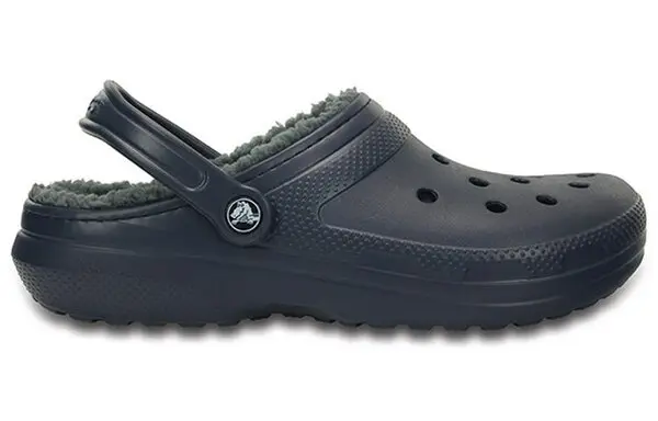 CROCS Classic Lined Clogs - Dark Blue/gray