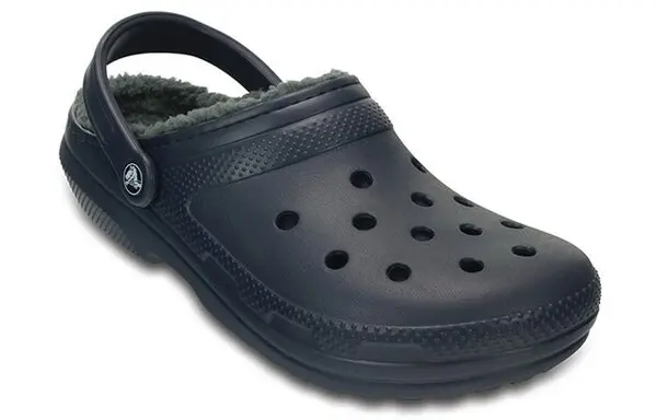 CROCS Classic Lined Clogs - Dark Blue/gray