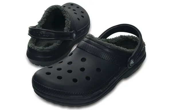 CROCS Classic Lined Clogs - Dark Blue/gray