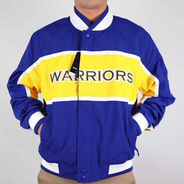 Nike Golden State Warriors Colorblock Bomber Jacket