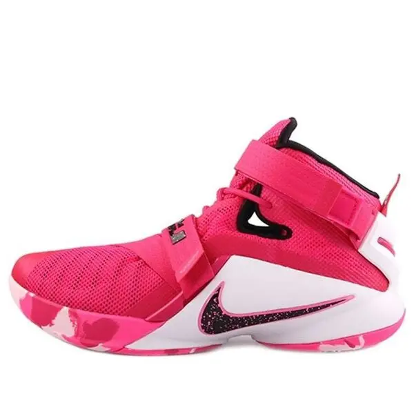 Nike Lebron Soldier 9 Athletic Sneakers - White/pink