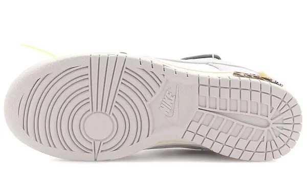 Nike Off-white X Dunk Low 'lot 41 Of 50 - Gray/white