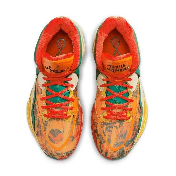 Nike Kyrie Infinity High Top Sneakers - Orange/green