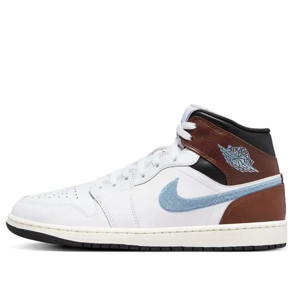 JORDAN 1 Mid Se Sneakers - White/blue Grey/black