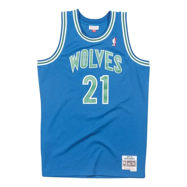 Mitchell & Ness X Nba Kevin Garnett Minnesota Timberwolves 1995-96 Road Swingman Jersey