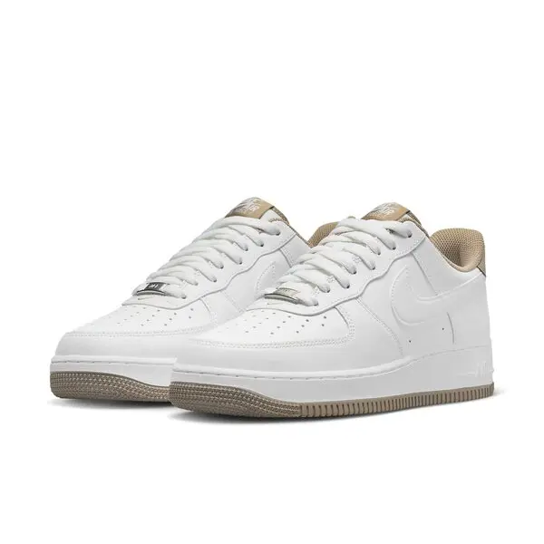Nike Force 1 '07 Lv8 Low Top Sneakers - White/brown