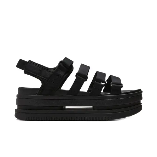Nike Icon Classic Platform Sandals - Black/black/black
