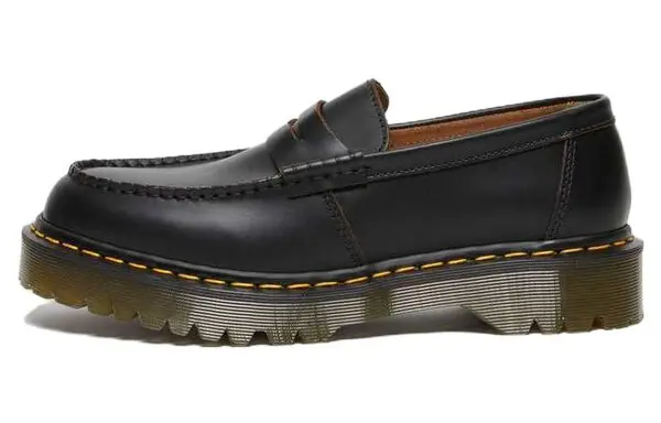 Dr. Martens Penton Bex Loafers With Yellow Stitch Detail