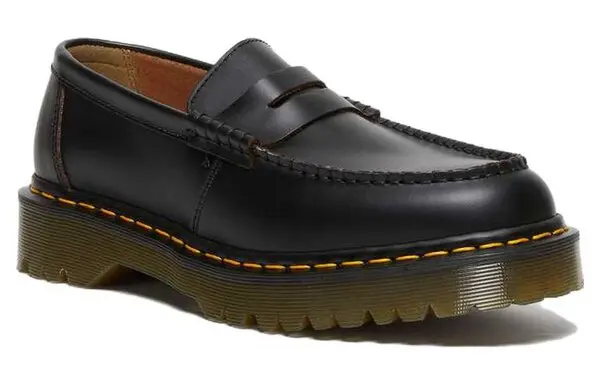 Dr. Martens Penton Bex Loafers With Yellow Stitch Detail