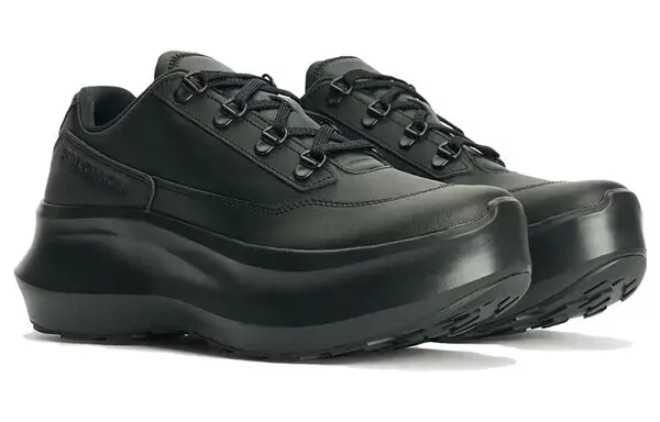 SALOMON Comme Des Garons Sr811 Leather Platform Sneakers