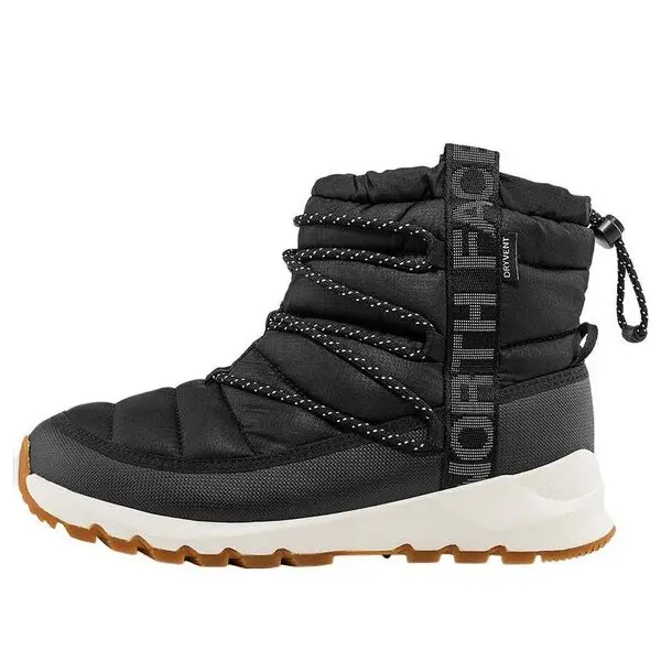 The North Face Thermoball Lace Up Waterproof Boots - Black/white/brown