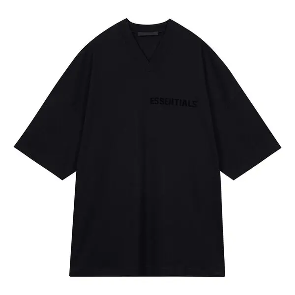 Fear Of God Ss23 V-neck Tee 'jet - Black