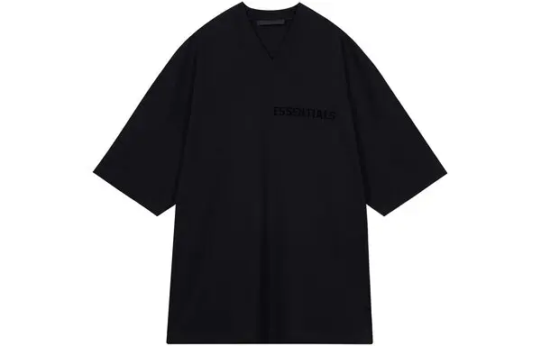 Fear Of God Ss23 V-neck Tee 'jet - Black